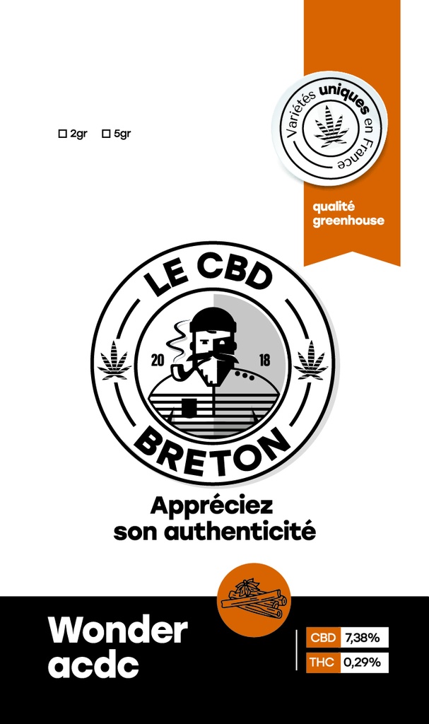 WONDER-ACDC Outdoor - Cartouche 50G - 10 paquets de 5g | Chenevia - Cannabis thérapeutique au ...